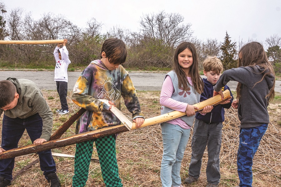 Raising a Wetu in Truro - The Provincetown Independent